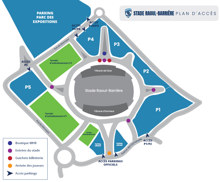 MHR - RCT à Béziers : infos pratiques - Montpellier Hérault Rugby - MHR